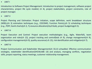 Software Project Management(Unit-1). ppt | PPT