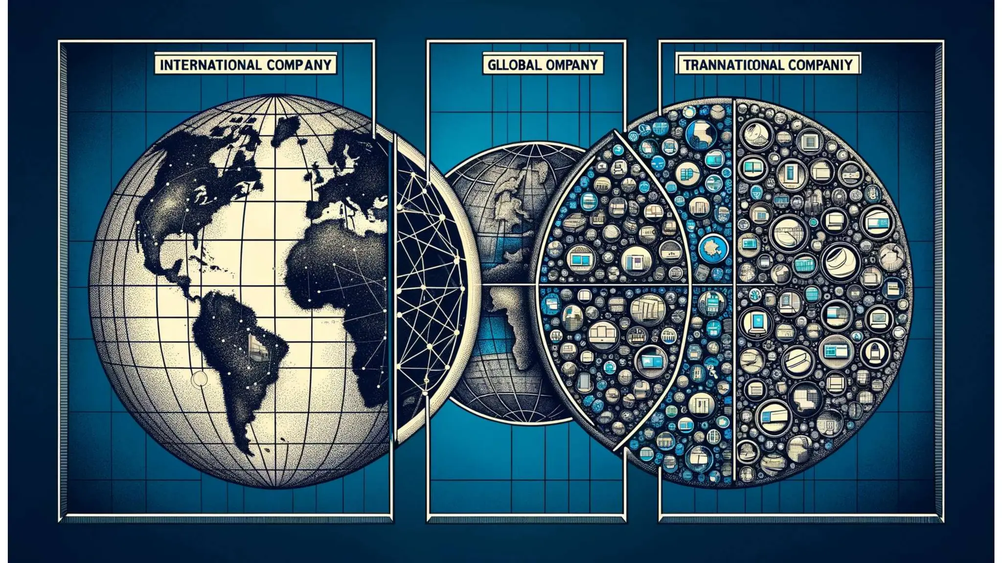 What are the differences between an international company, a global ...