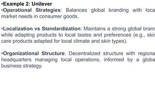 What are the differences between an international company, a global ...