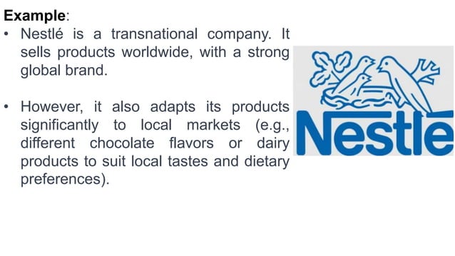 What are the differences between an international company, a global ...