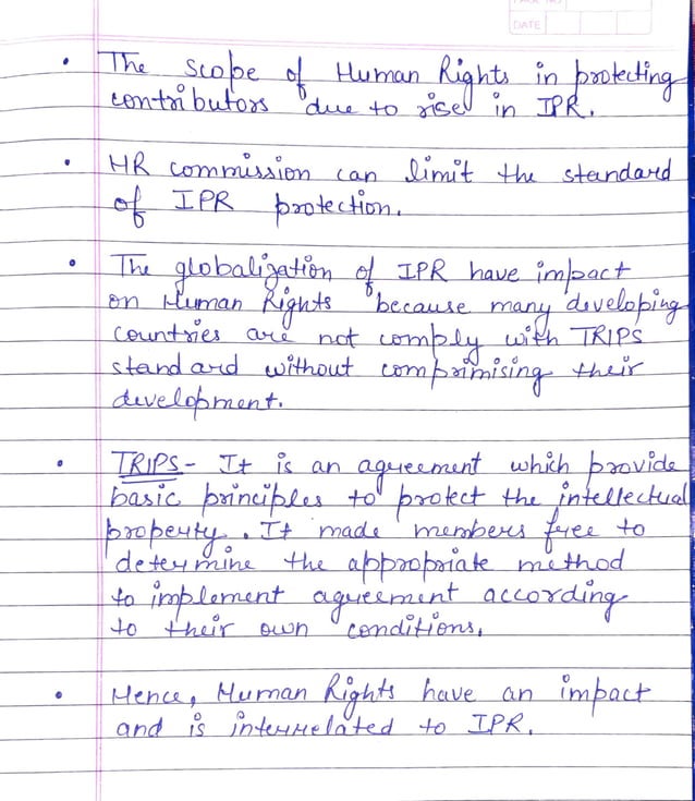 Intellectual Property Right Notes Unit 1 | PDF
