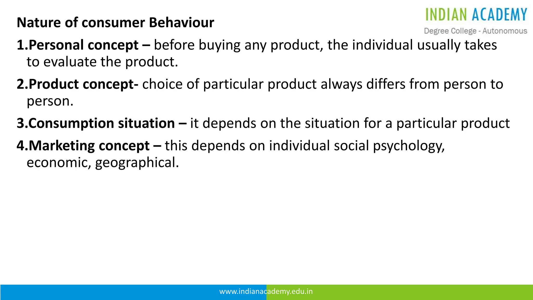 Introduction of Consumer behaviour - Bangalore University | PPTX