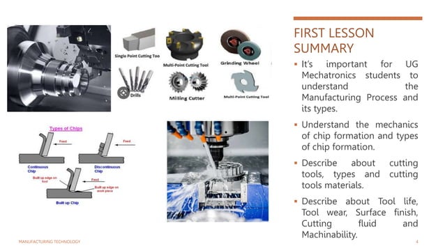 Mechanism of machining, Types, Tools, Me | PPT