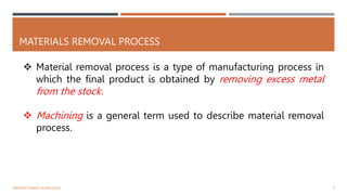 Mechanism of machining, Types, Tools, Me | PPTX