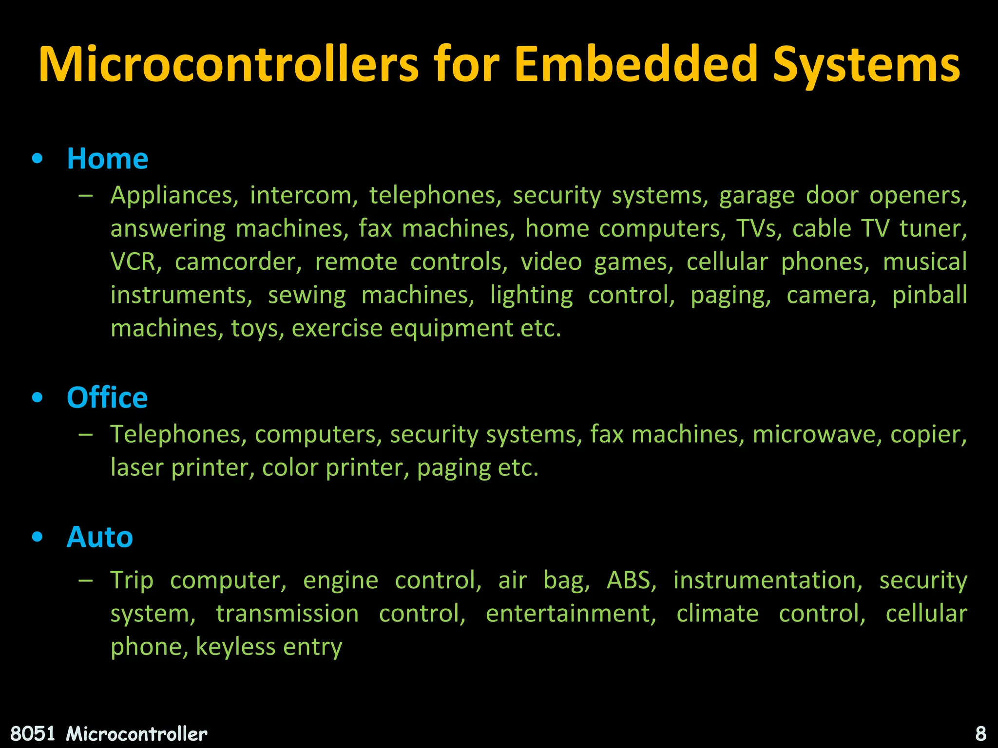 INTRODUCTION TO MICROCONTROLLERS(8051) ARCHITECTURE,INSTRUCTION SET ... INTRODUCTION TO MICROCONTROLLERS(8051) ARCHITECTURE,INSTRUCTION SET ...