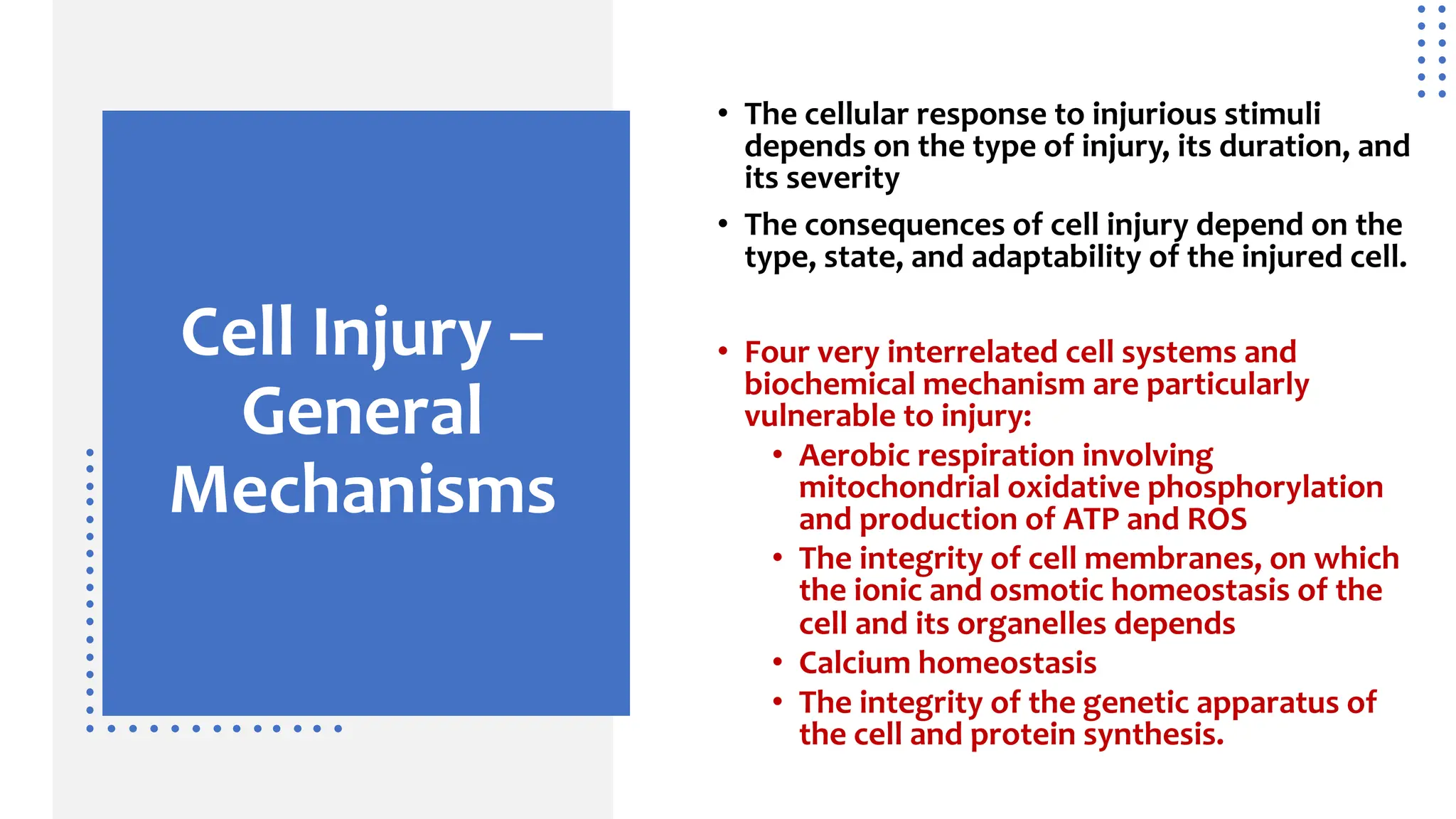 Pathology slides on overview of pathology and cell injury | PPT