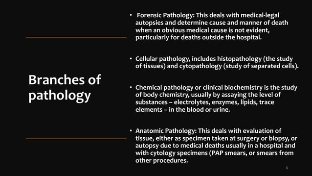 Pathology slides on overview of pathology and cell injury | PPT