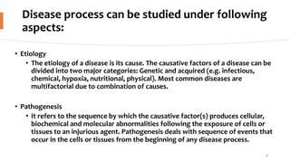 Pathology slides on overview of pathology and cell injury | PDF