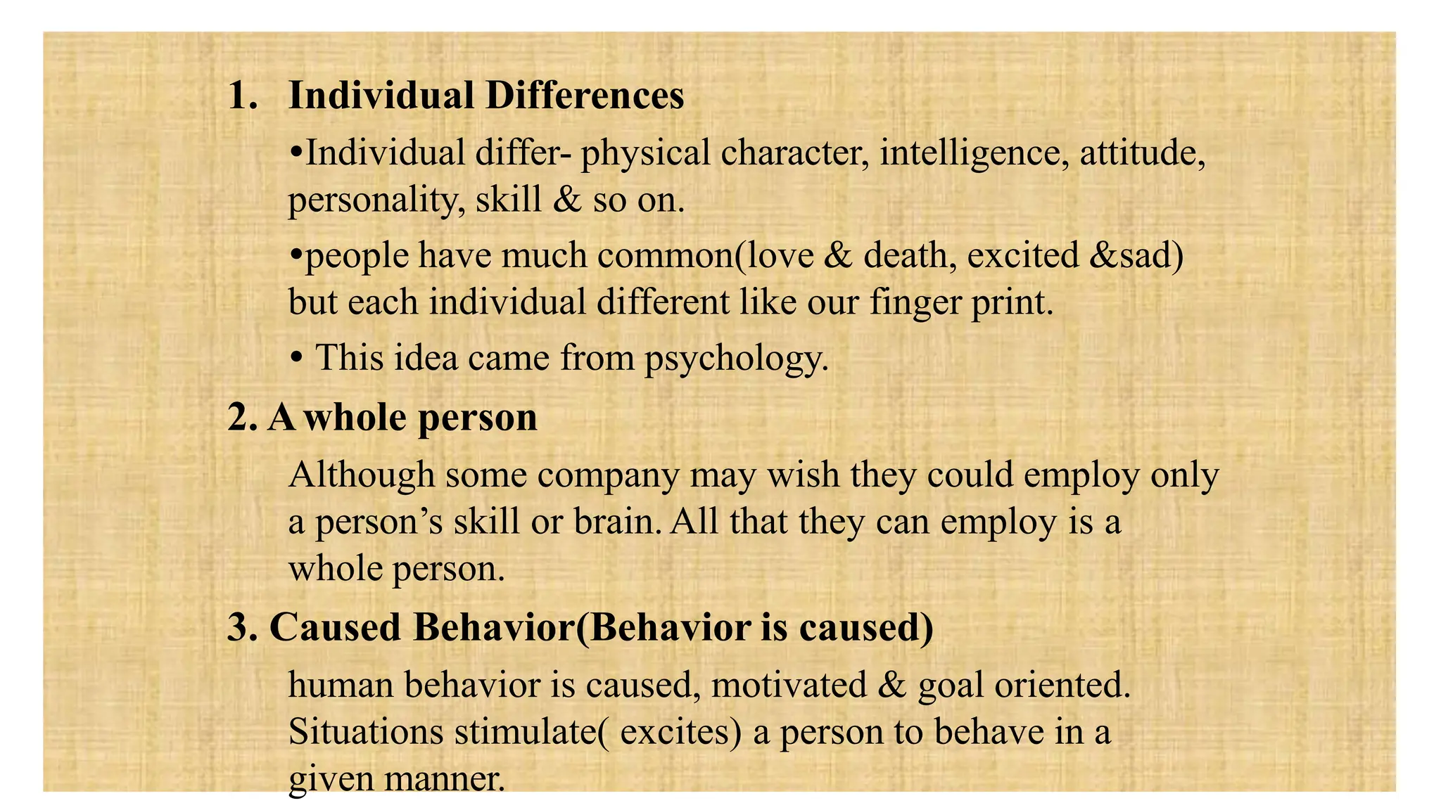 Introduction to organisational behaviour and meaning of the ...