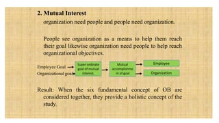 Introduction to organisational behaviour and meaning of the ...