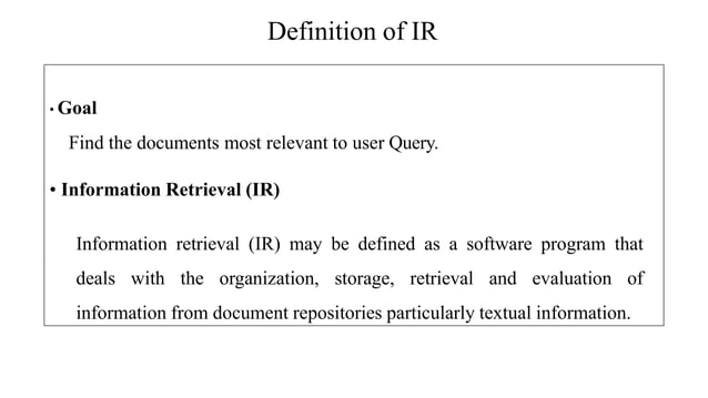 Unit 1 Information Storage and Retrieval | PDF