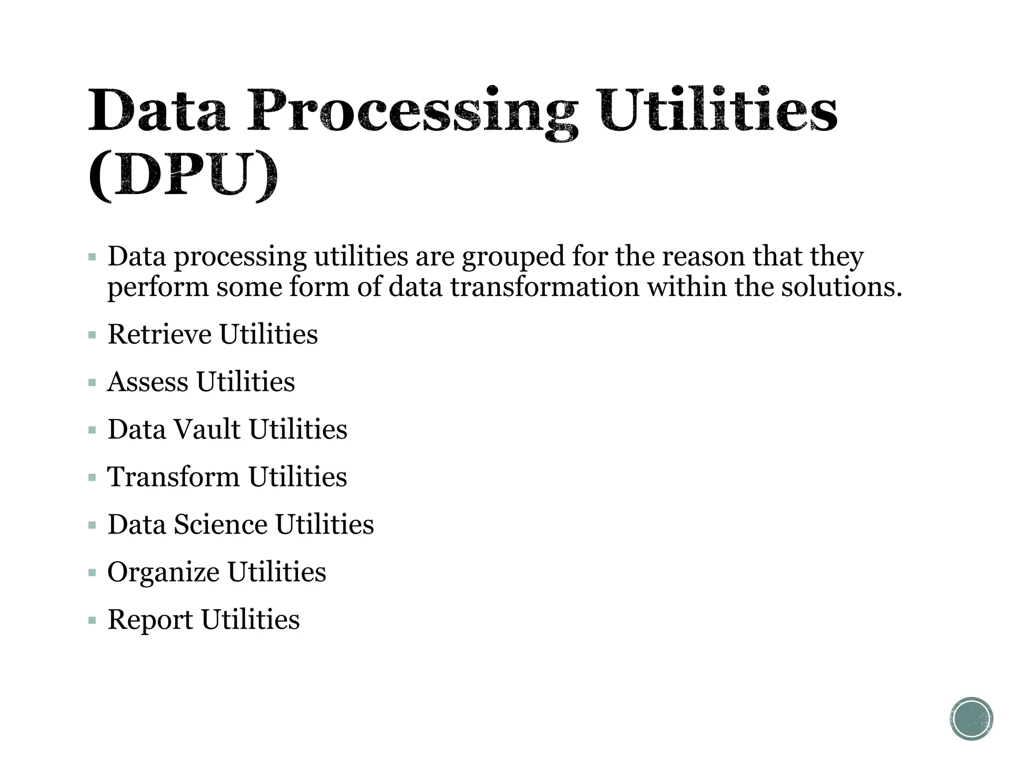 Utility Layer In Data Science And Its Types Pdf