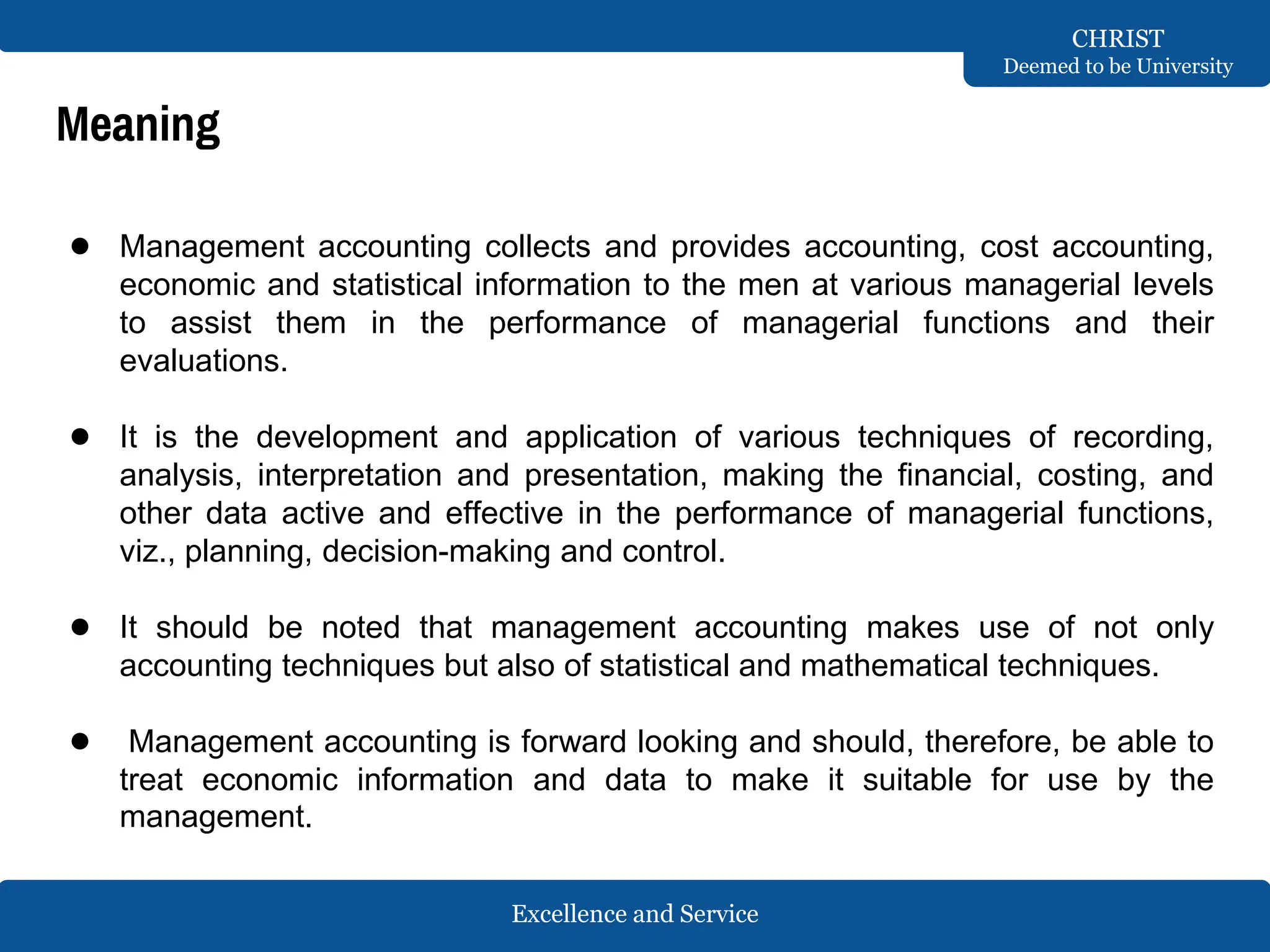 Overview of COst and Management Accounting | PPT