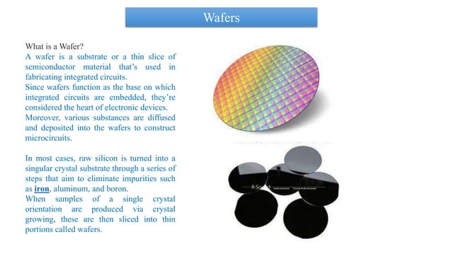 processes involved in the preparation of semiconductor wafers | PPT