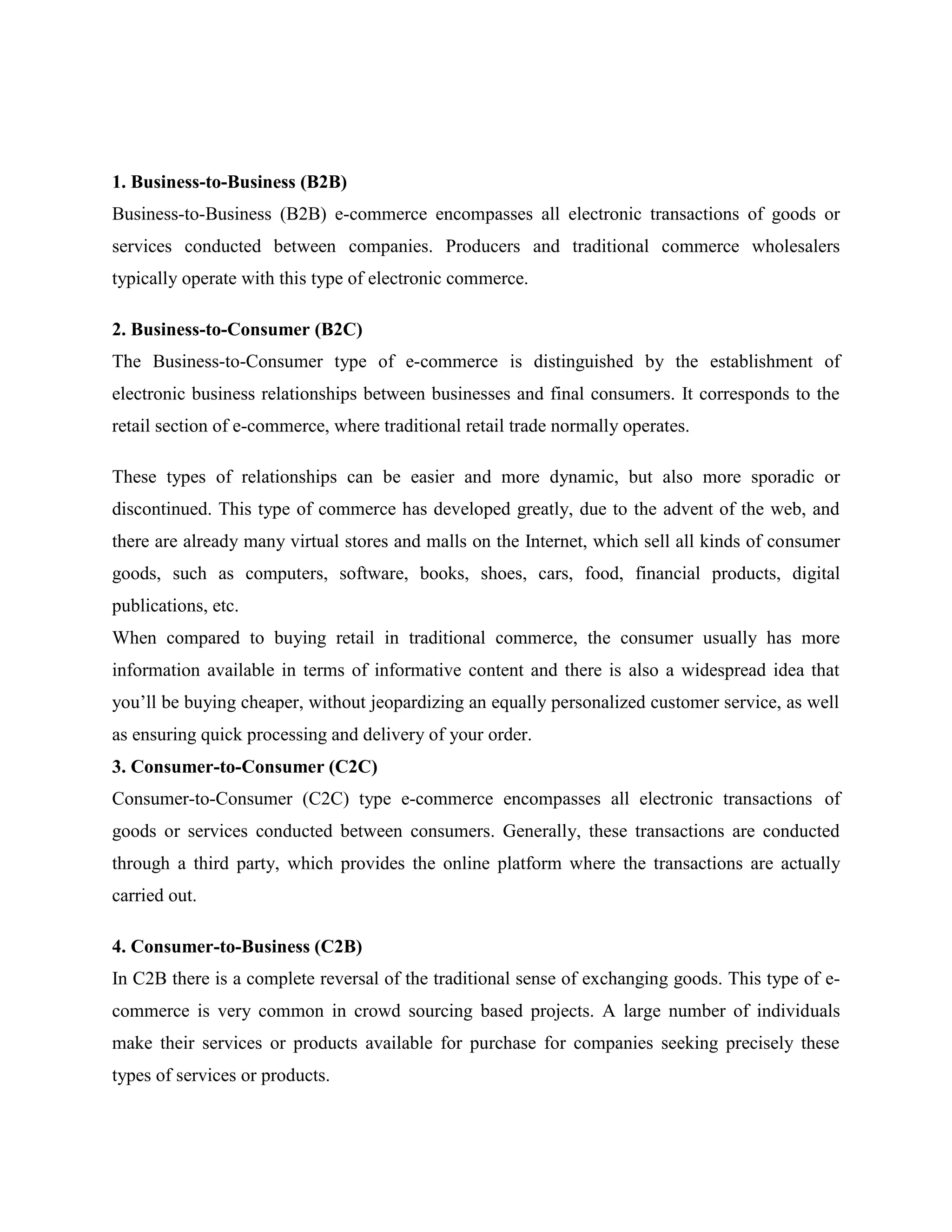 An introduction to E-Commerce and its uses. | PDF | Internet | Computing