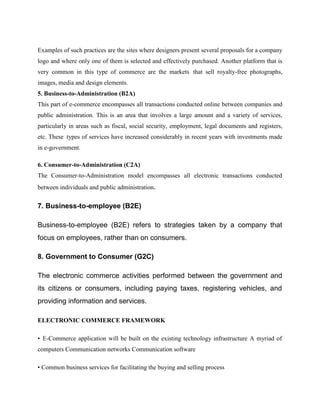 An introduction to E-Commerce and its uses. | PDF | Internet | Computing