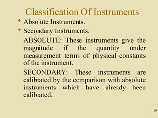 introduction instruments and errors in measurements | PPT