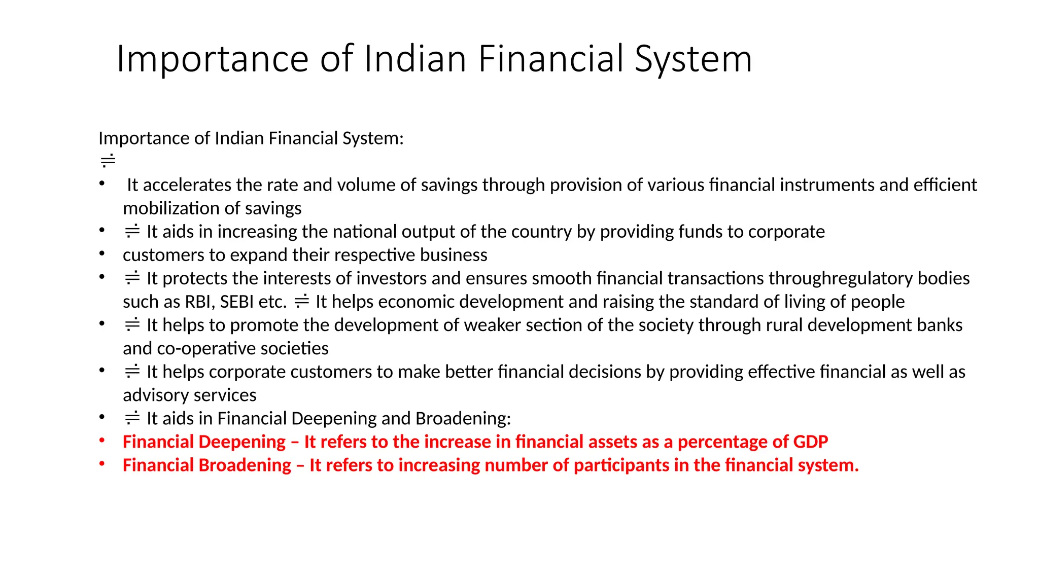Indian finanancial system unit one notes for bba students | PPTX