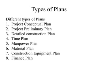 UNIT 1.pptx CONSTRUCTION PLANNING Basic concepts in the development of ...