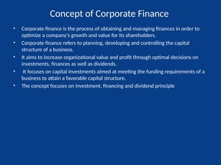 Unit 1 Introduction to corporate finance | PPT