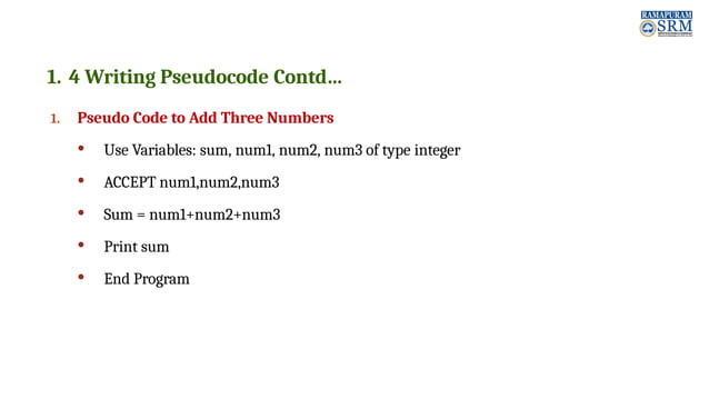 Unit 1 c programming language Tut and notes | PPT