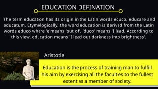 Unit 1.pptx meaning & Concept of Education | PPTX