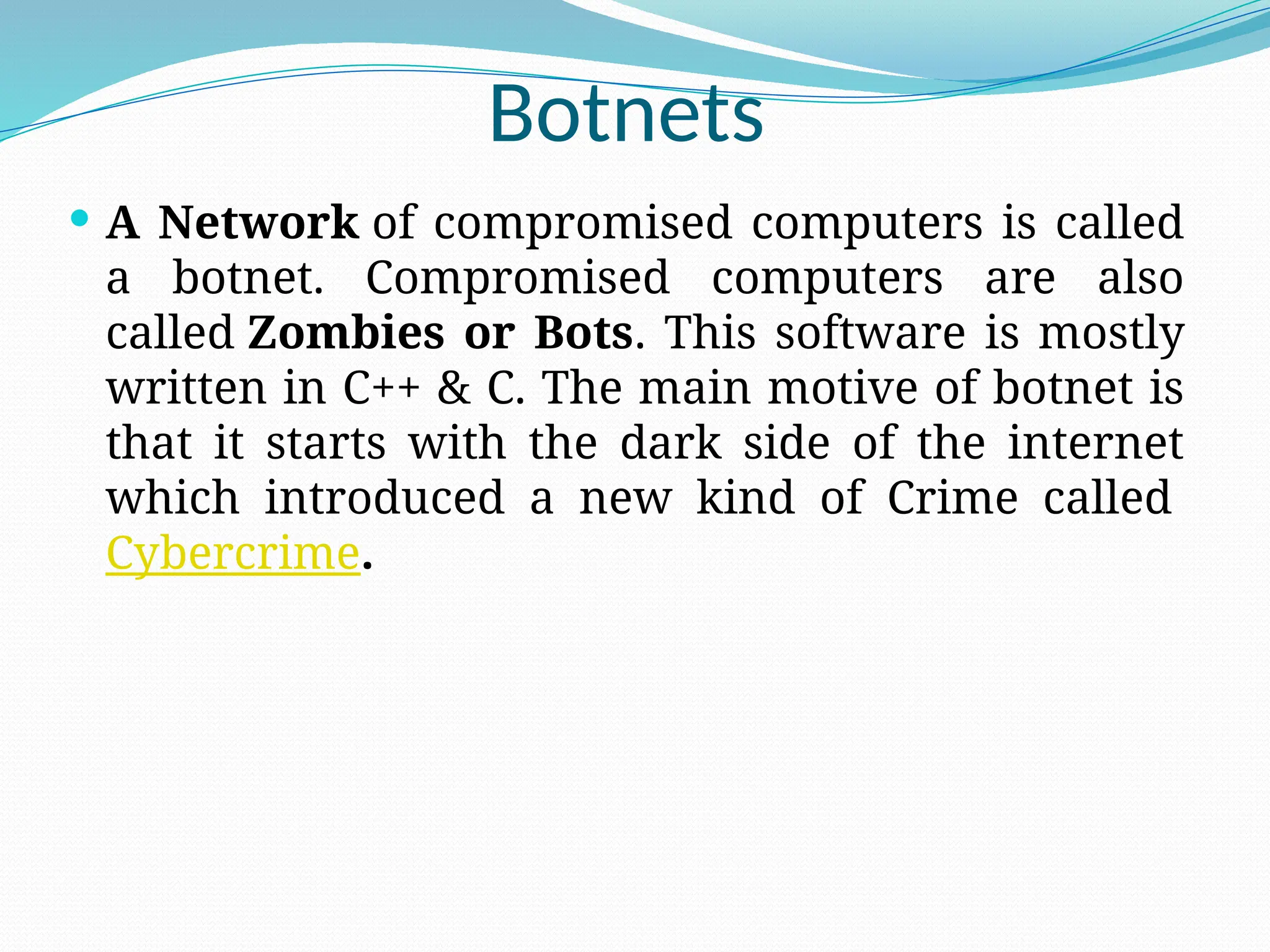 unit cyber security BOTNETS Documents.pptx