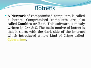 unit cyber security BOTNETS Documents.pptx