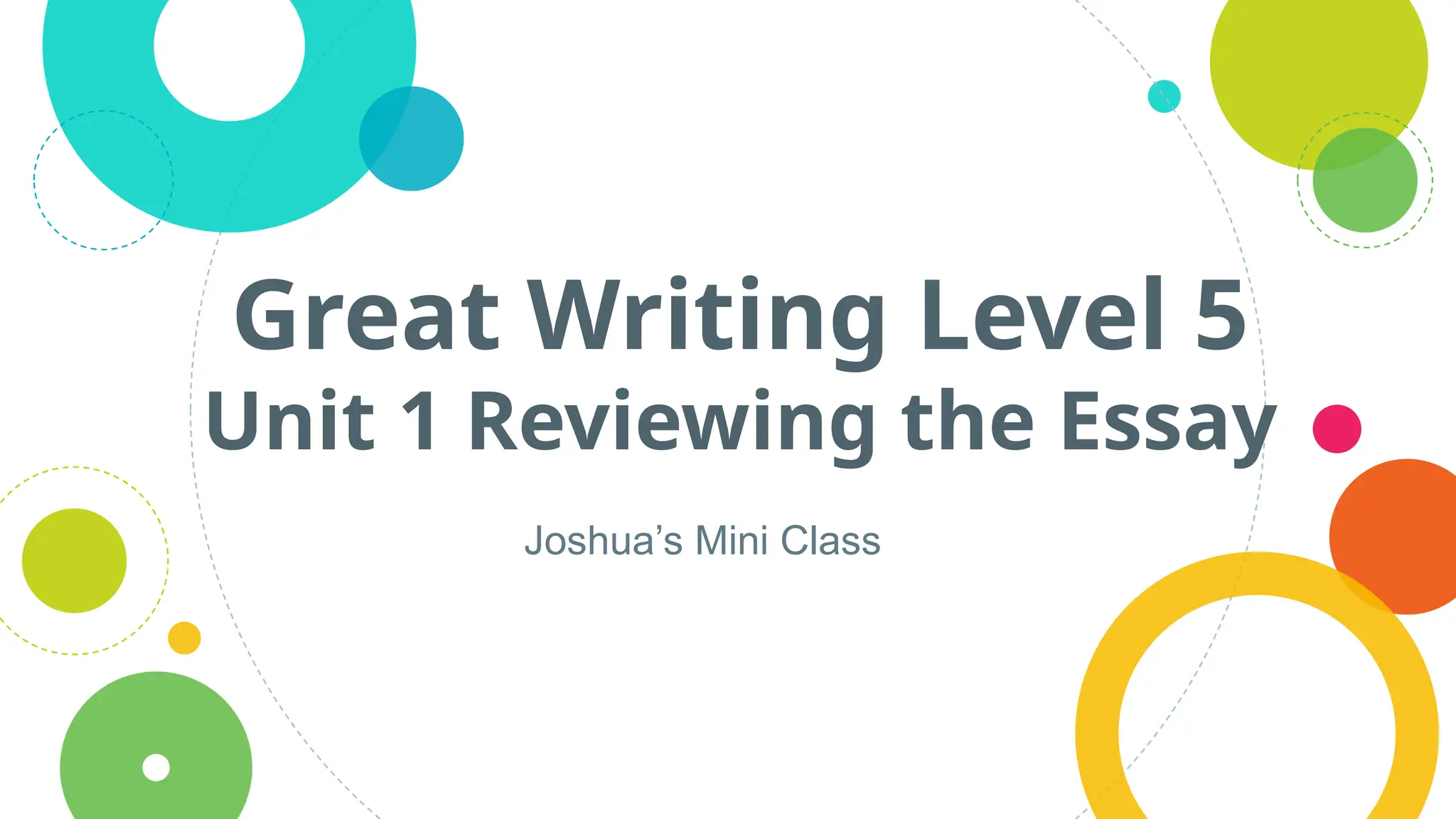 Great writing for middle school unit 1.pptx