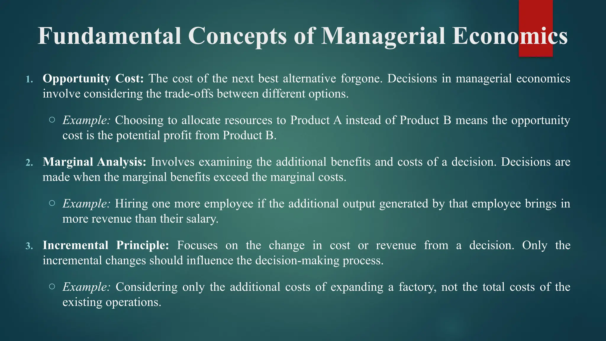 Unit Introduction to managerial economics pptx | PPTX