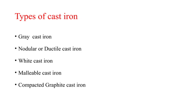 Iron carbon phase diagram and cast irons | PPT