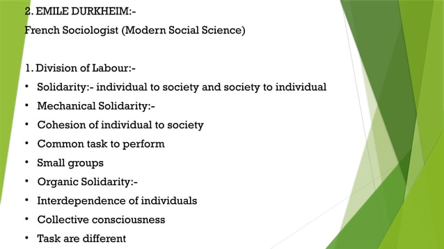 Social Thought Theories (Marx, Weber and Durkheim) | PPTX