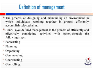 Principles of Management by Henry Fayol and Taylor | PPT