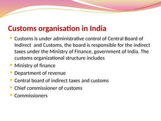 Customs: Regulations on goods crossing borders. | PPT