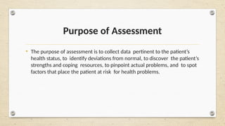 Introduction to Health Assessments of health | PPTX