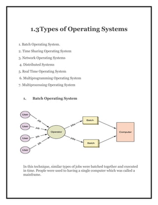 A brief introduction about an operating system and its architecture | PDF