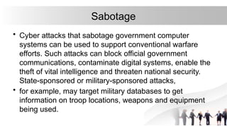 Introduction to Cyber security presentation | PPTX