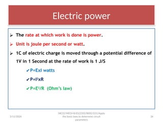 UNIT I INTRODUCTION TO ELECTRICAL ENGINEERING Introduction - Conductors ...
