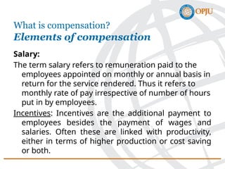 Compensation Management Introduction and Wage | PPT