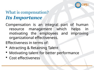 Compensation Management Introduction and Wage | PPTX