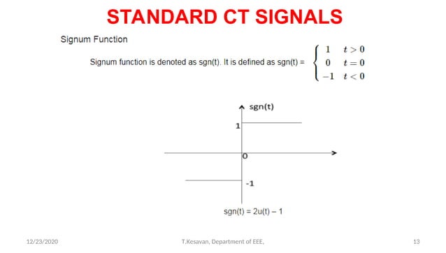 TYPES OF SIGNAL AND SYSTEM, PROPERTIES AND EXAMPLES | PPT