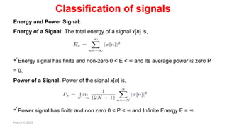TYPES OF SIGNAL AND SYSTEM, PROPERTIES AND EXAMPLES | PPT