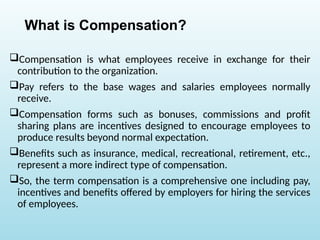 Compensation Management and reward management | PPT