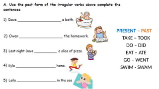 Slide de revisão de verbos de frequência, simple present, present ...