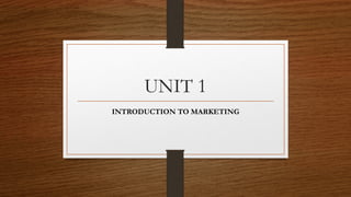 INTRODUCTION TO MARKETING - Meaning, Importance, Types .pptx