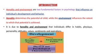 Unit 1.1 Heredity and Environment of an Individual | PPT