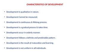 Unit 1.2 Growth and Development of the learner | PPTX