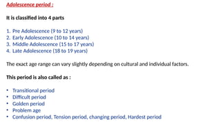 Unit 1.3 Adolescence stages (Physical, Social, mental, emotional, moral ...