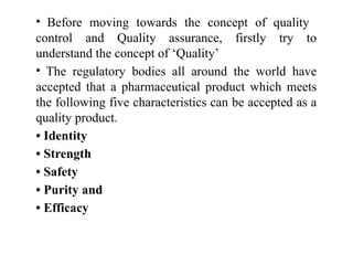 QUALITY ASSURANCE & QUALITY MANAGEMENT CONCEPT | PPTX