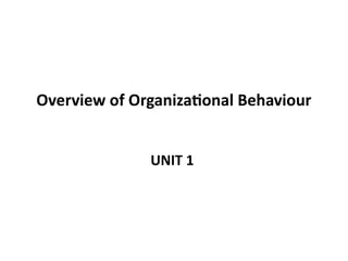 PPT on basic of Organization Behaviour, fundamental, basic, theories | PPTX